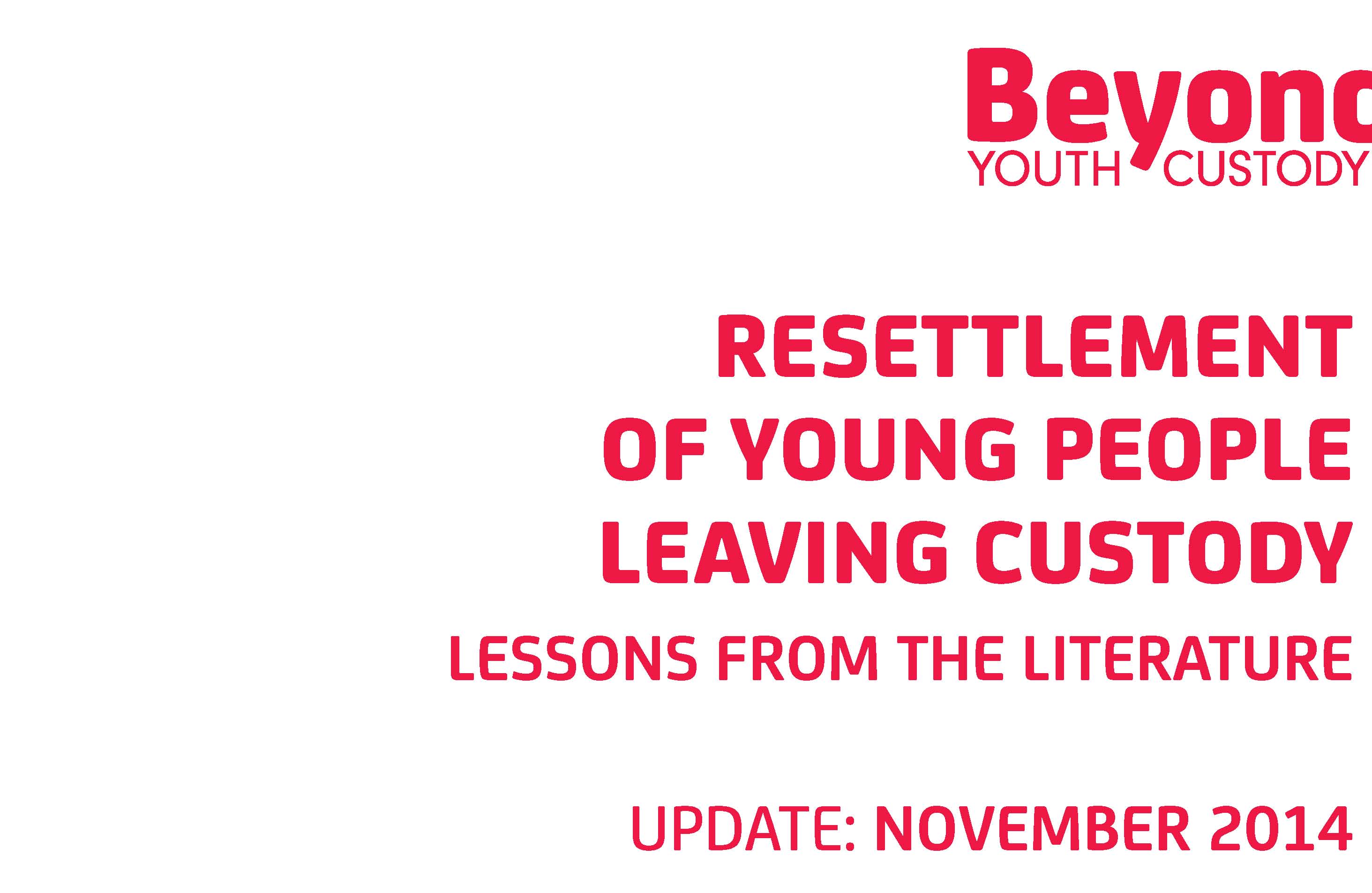 Youth justice facts and figures - Beyond Youth Custody Youth justice facts and figures - Beyond Youth Custody
